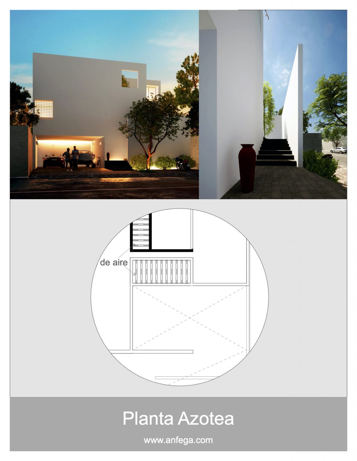 Planta de Azotea – Casa LZ – Anfega Arquitectura